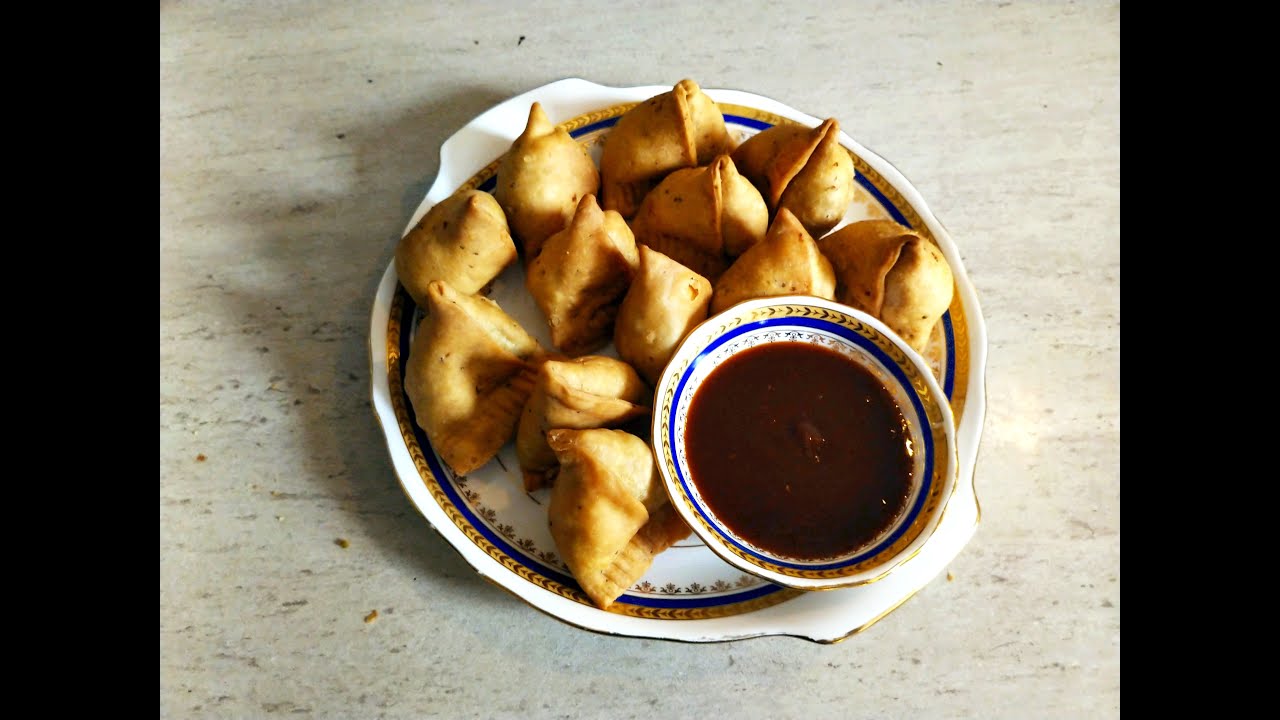 Soya Aloo Matar Samosa/Tamarind chutney - YouTube