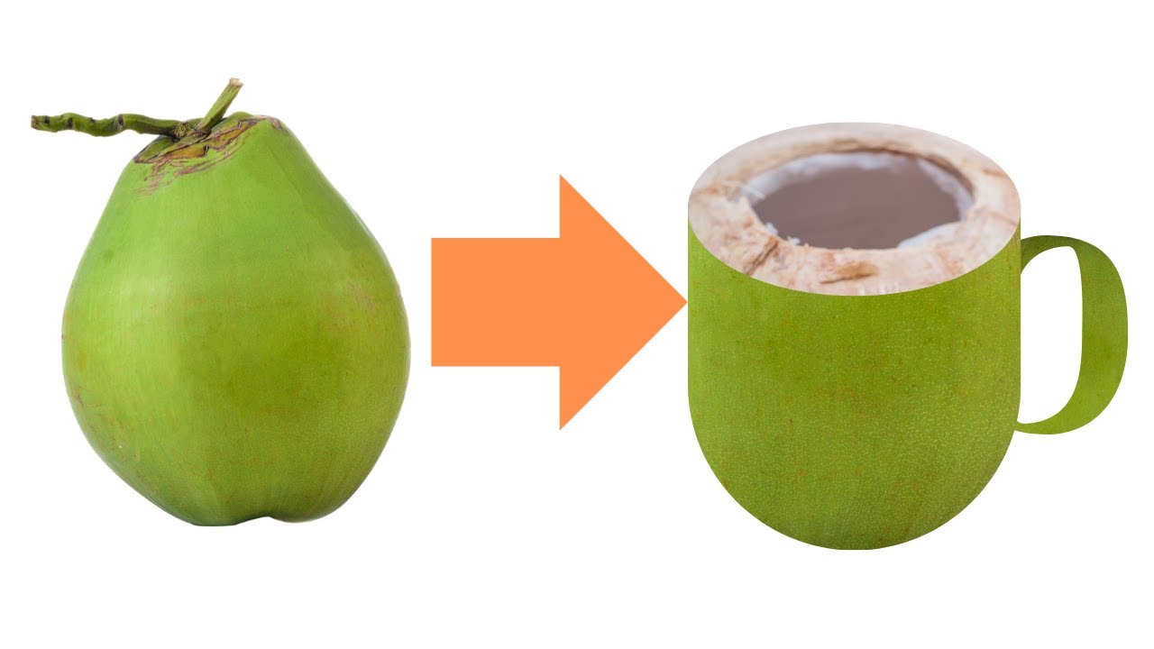 Photo Manipulation Cup Shaped Fruit Slice effect | Canva Tutorial - YouTube