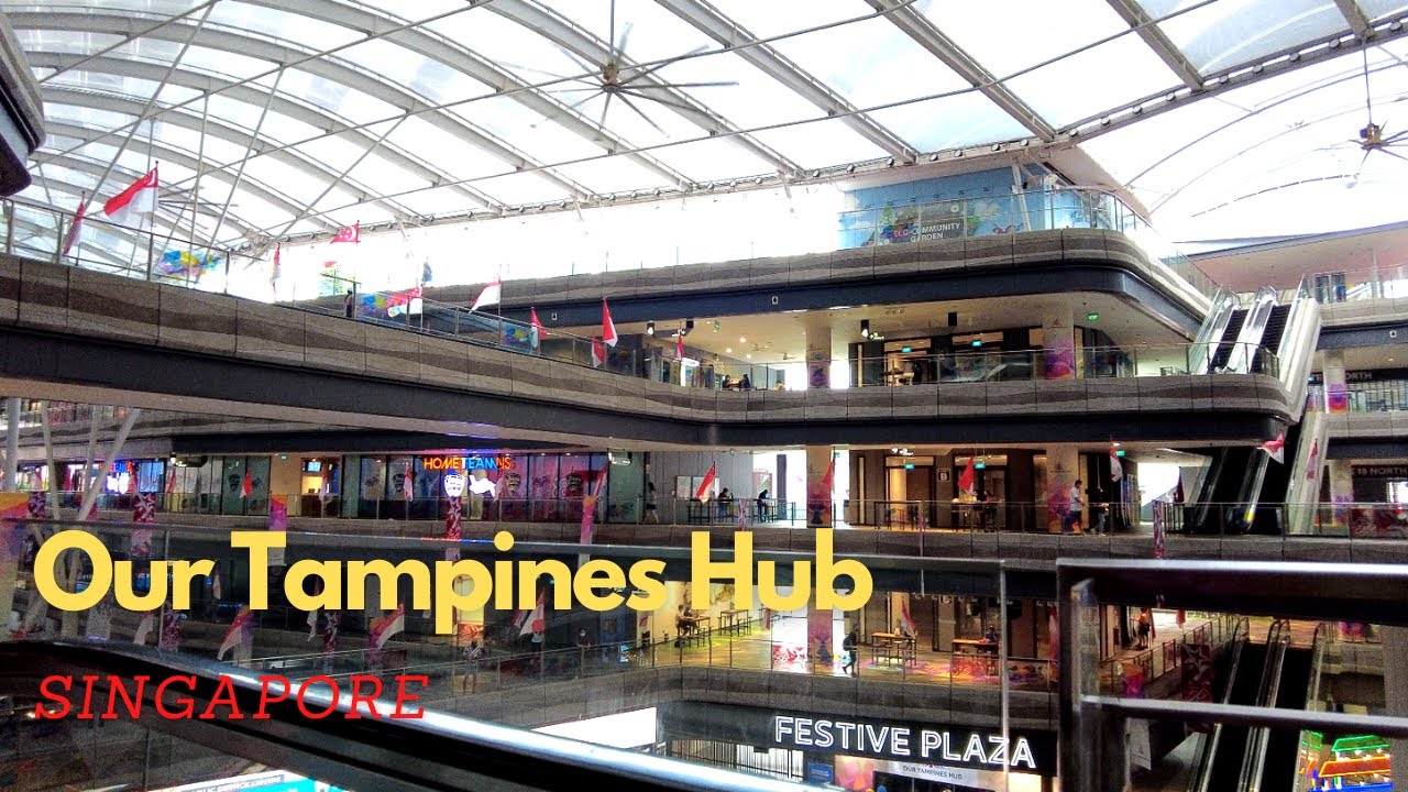 Our Tampines Hub [OTH] Walking Tour 4K with Relaxing Music - YouTube