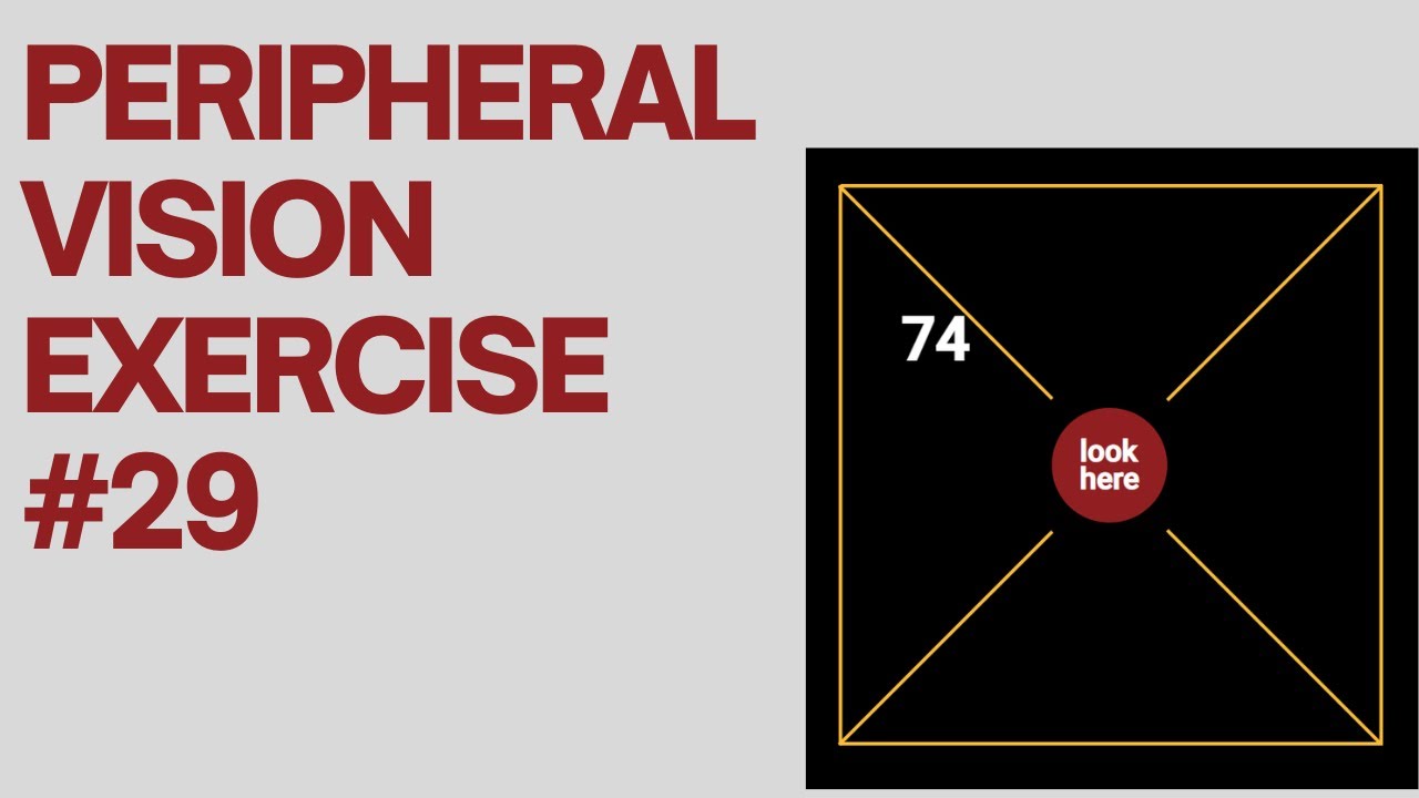 PERIPHERAL VISION EXERCISE | How to improve your eyesight [Training #29 ...