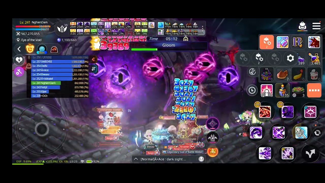 Dark Knight vs. Boss Gloom: Power Surge After MDC Update in MapleStory ...