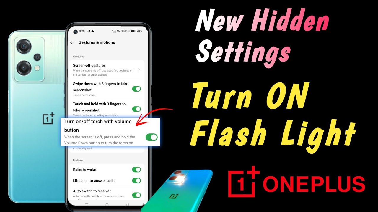 Flash Light Button Settings OnePlus Nord CE 2 Lite 5G 😱 Power Down ...