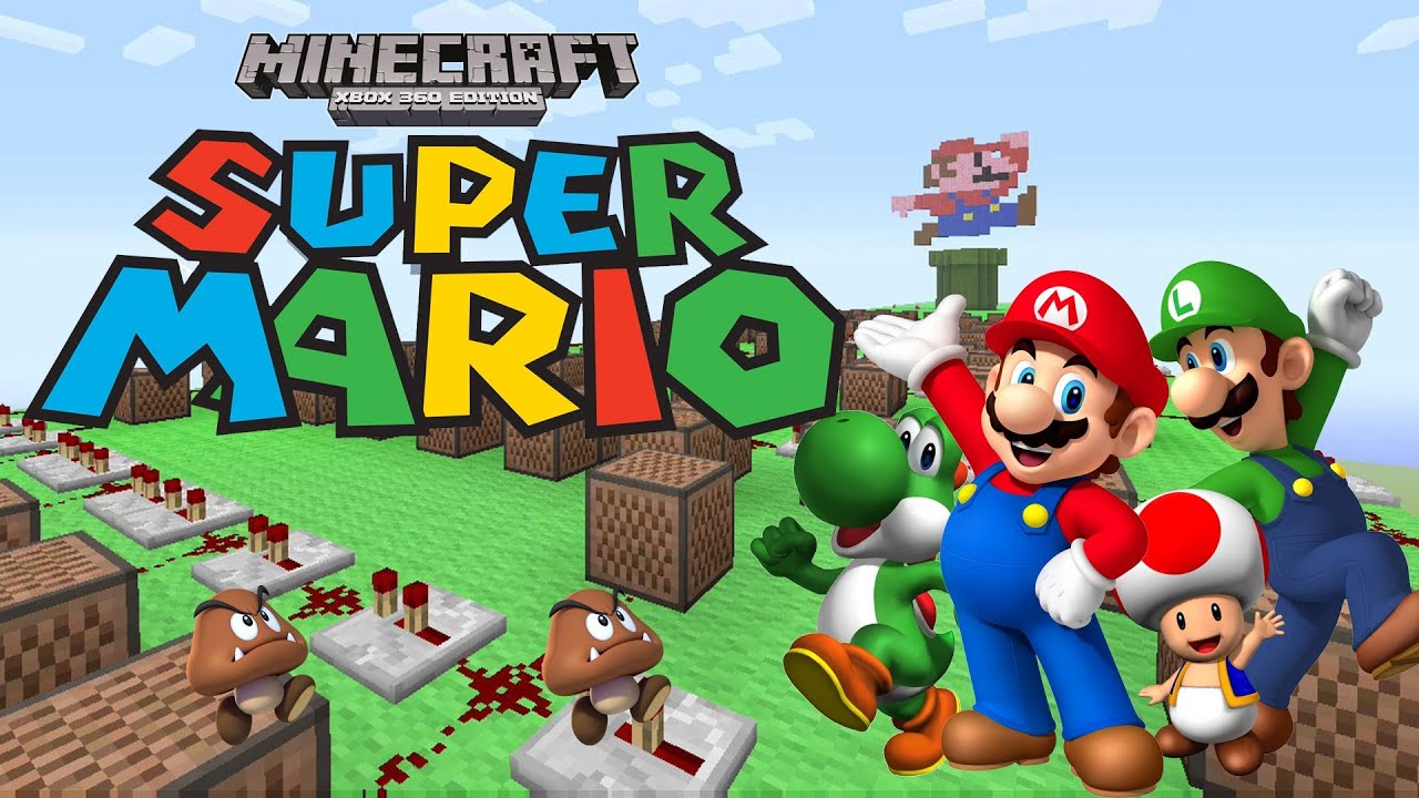 Super Mario Theme Song | ♫ Minecraft Xbox 360 Noteblock Song ♫ - YouTube