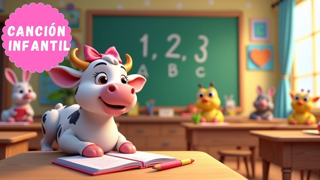 La vaca Rita va a la escuelita - Canta y aprende | Canción Infantil ...