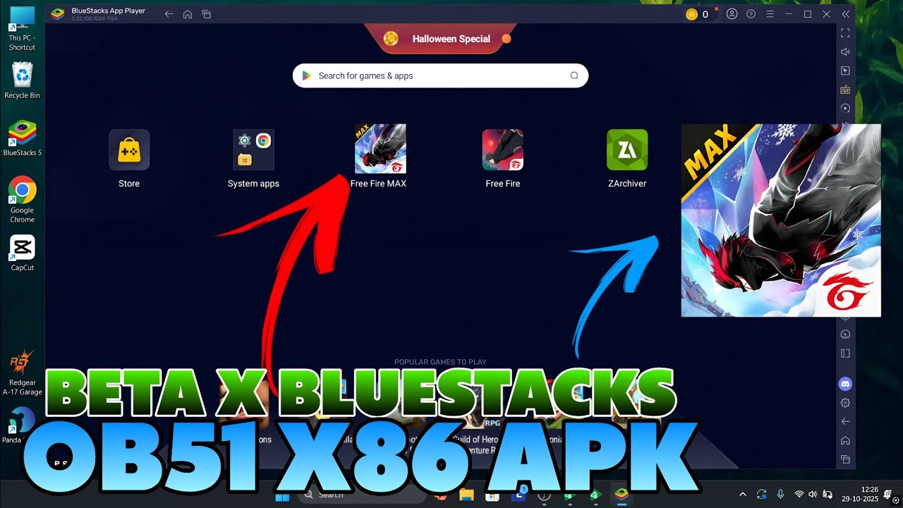 Free Fire Max Beta X Bluestacks X86 Ob51 Apk #betaxbluestacks # ...
