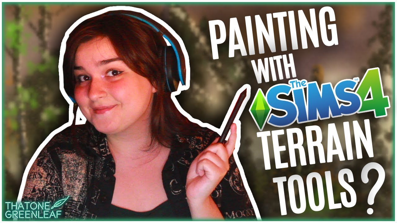 I tried following a Bob Ross tutorial with SIMS 4 TERRAIN TOOLS! 🎨🖌️ ...