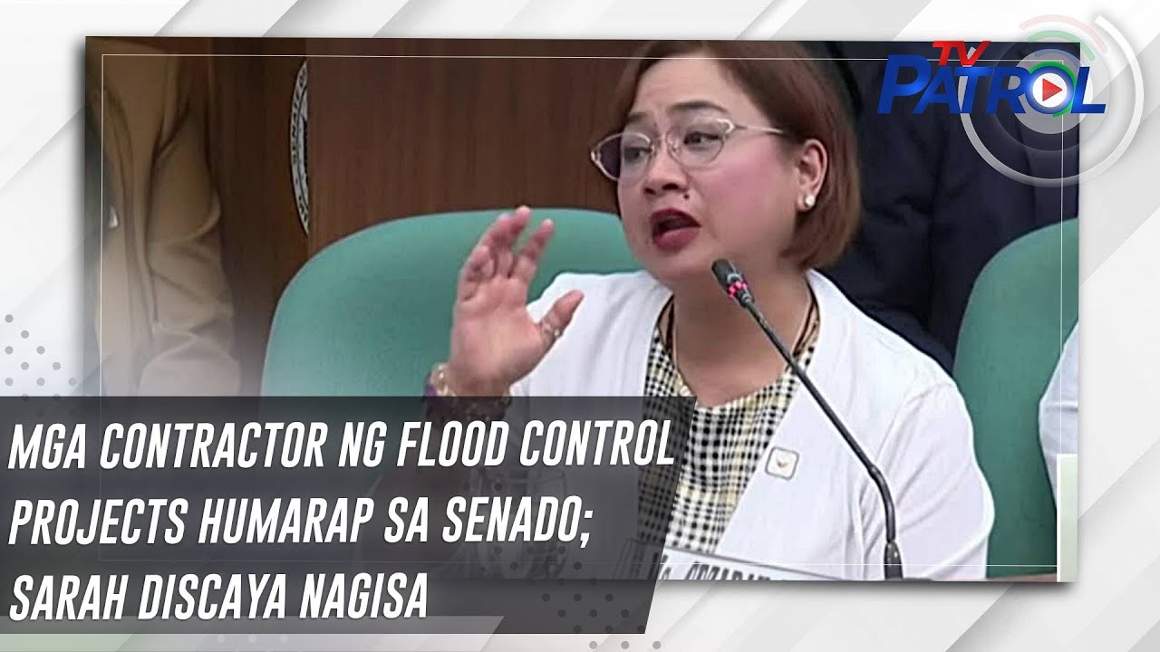 Mga contractor ng flood control projects humarap sa Senado; Sarah ...