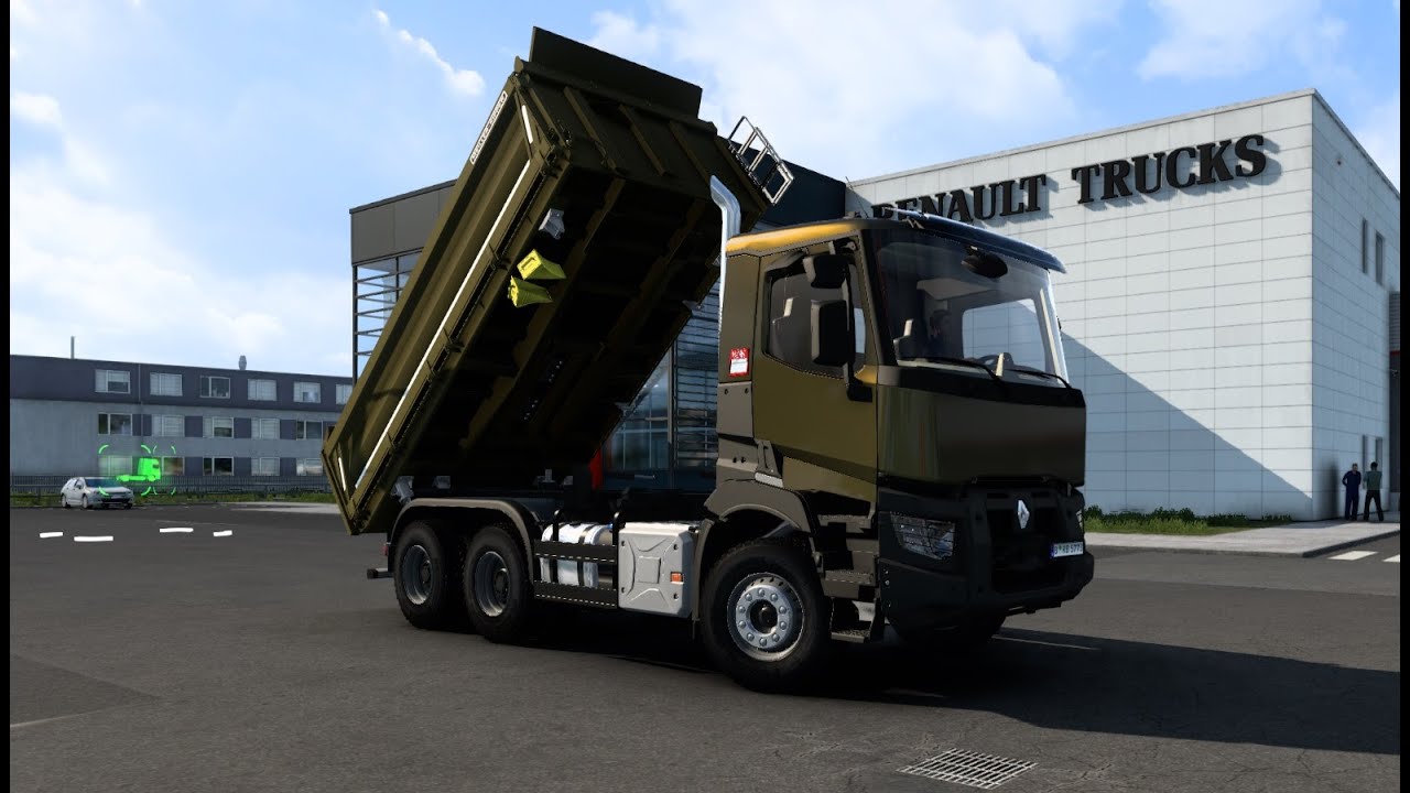 [ETS2 1.45] Renault K Tipper Animation - YouTube