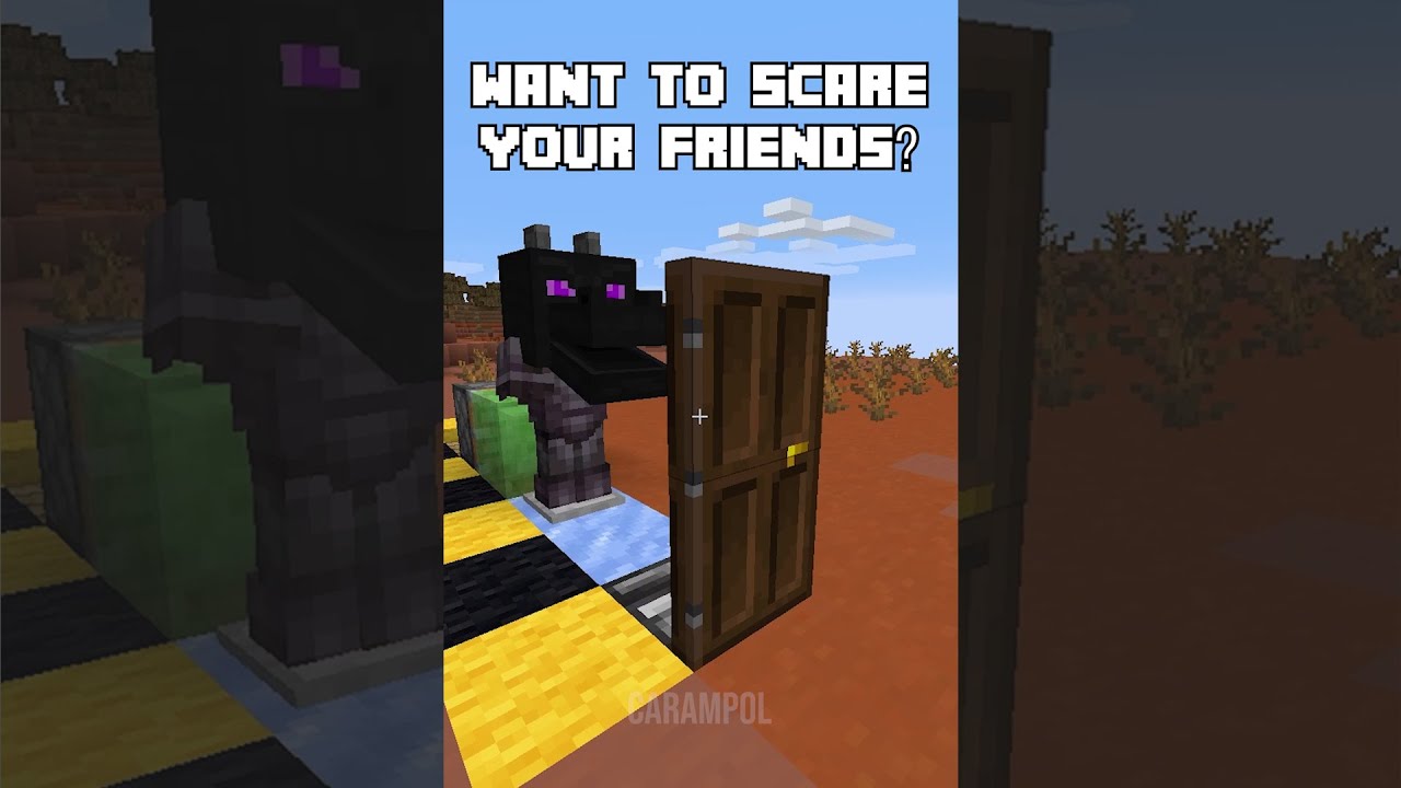 Minecraft: How to SCARE your friends! 😂 #shorts - YouTube