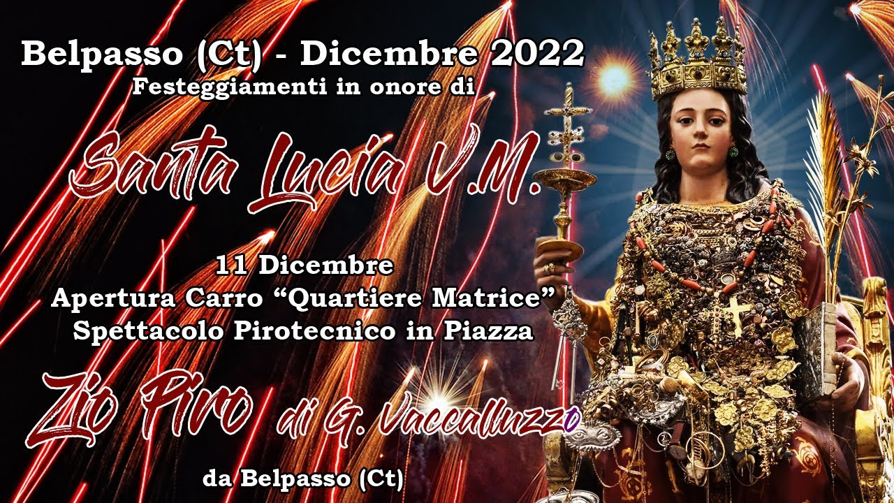 BELPASSO (Ct) - Santa LUCIA V.M. 2022 - ZIO PIRO FIREWORKS - (Night ...