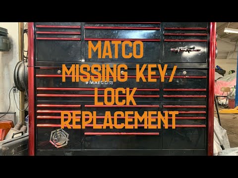 Matco toolbox missing keys/lock replacement and description of how ...