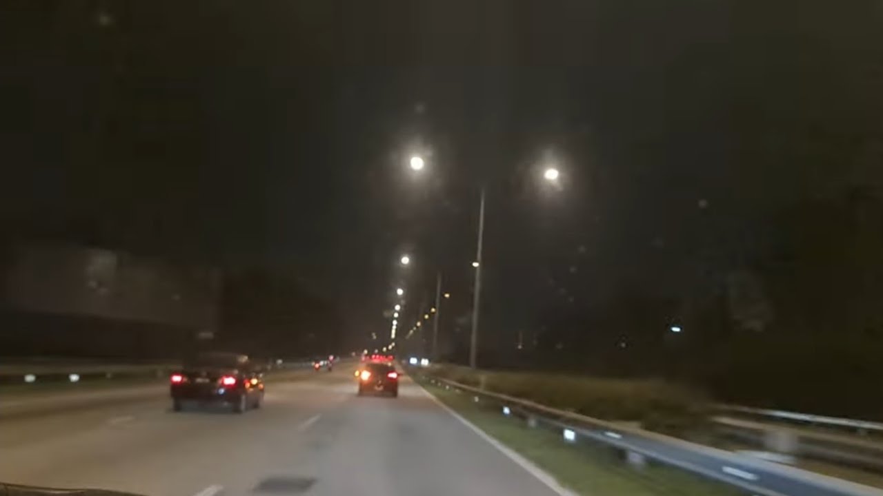 Driving from Bukit Jelutong towards Rawang via E35 Guthrie Corridor ...