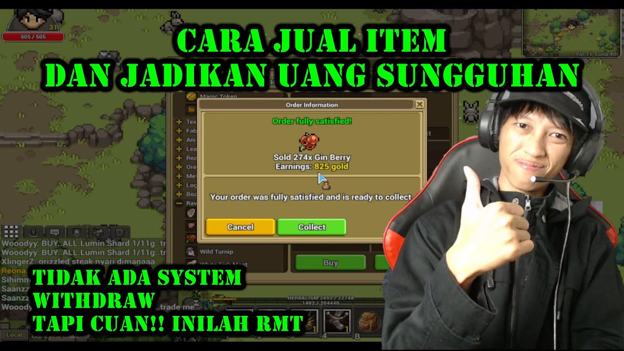 Cara Jual Item Dan Jadikan Uang Game Android Penghasil Uang RMT ...