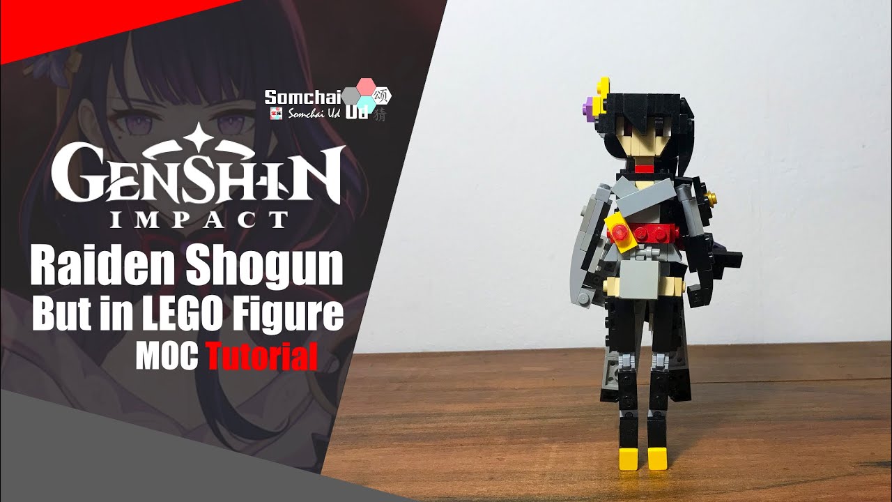 LEGO Genshin Impact Raiden Shogun Figure MOC Tutorial | Somchai Ud ...