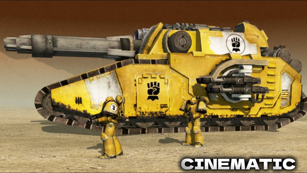 MEN OF WAR: WARHAMMER 40K MOD Imperial Fists & Falchion Tank vs Death ...