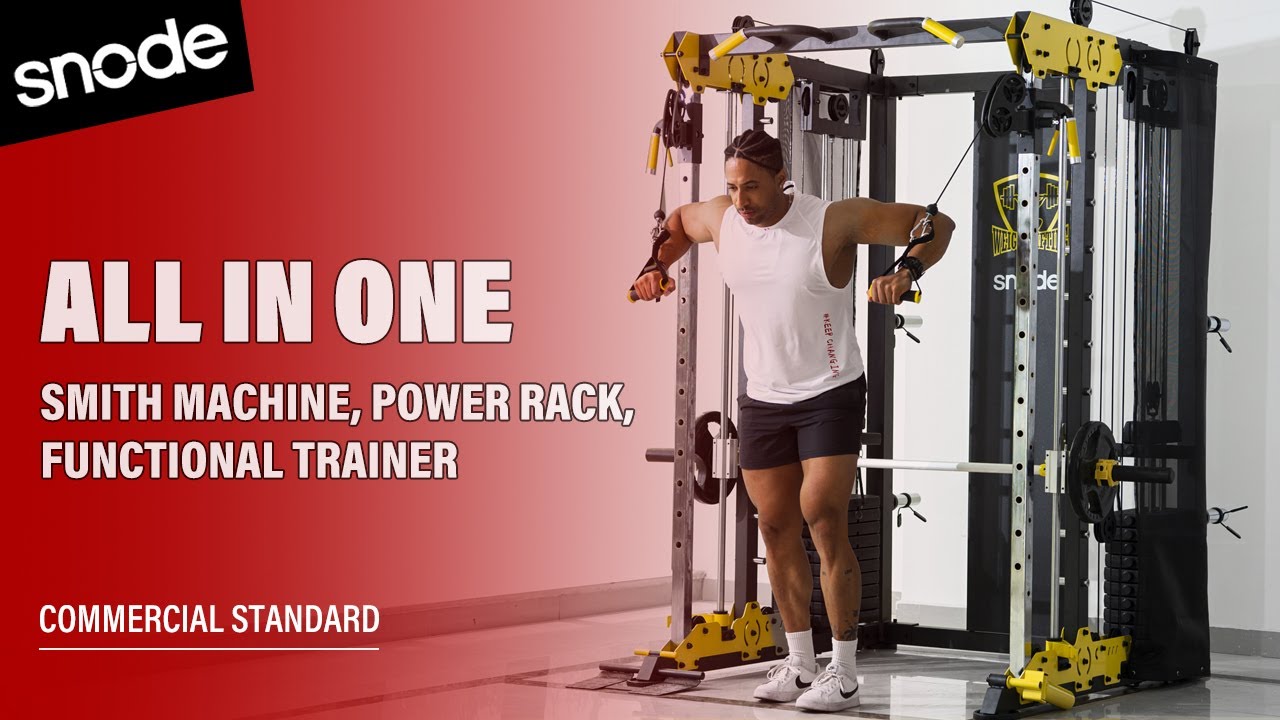 Starting A Home Gym? The Snode All-In-One Smith Machine Is The Perfect ...