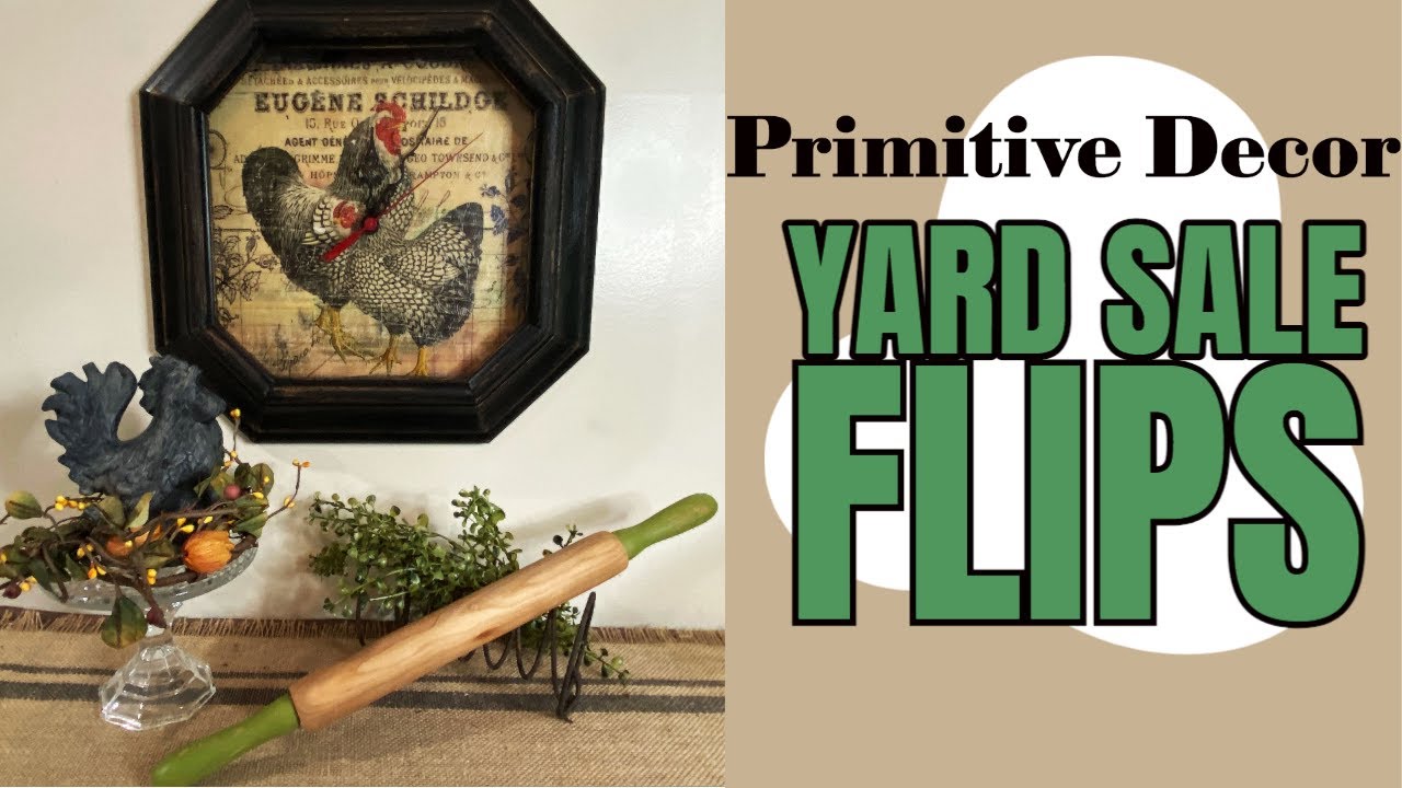 Yard Sale Flips to Primitive Decor | Decoupage Paper Transformation ...