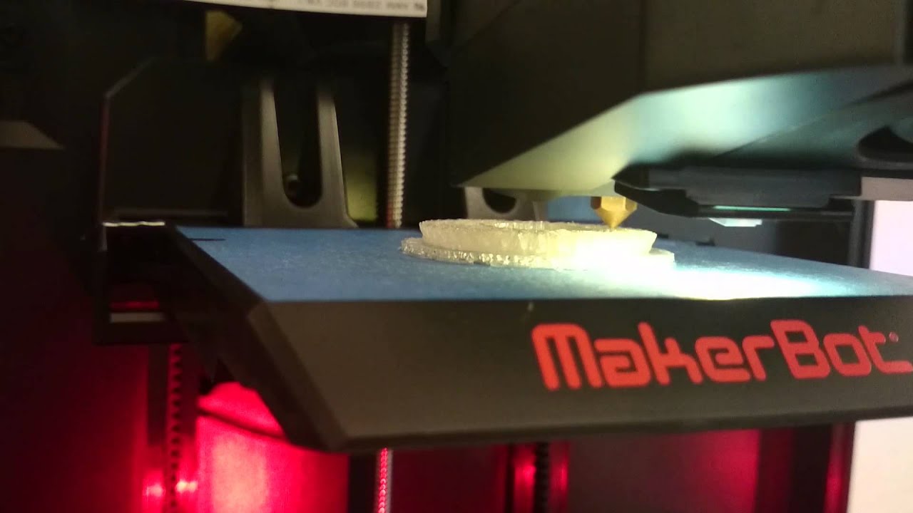 Makerbot Replicator Mini printing OpenR/C parts - YouTube