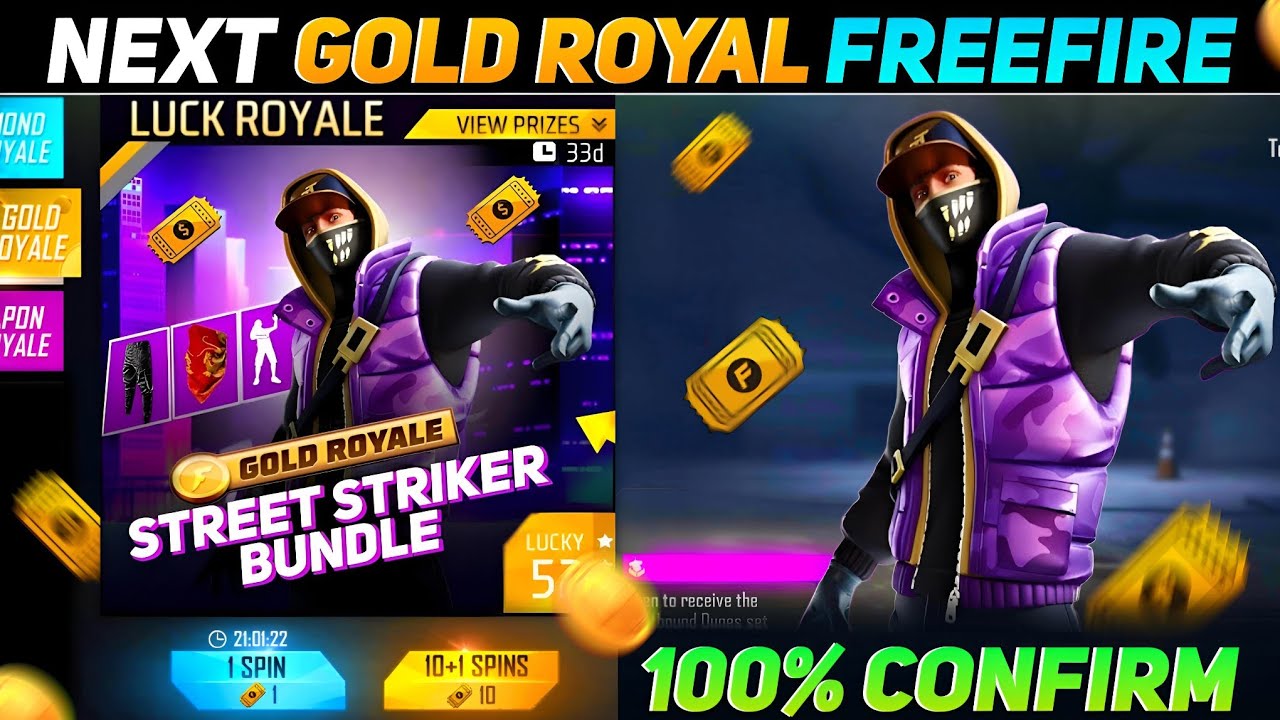 NEXT GOLD ROYAL FREE FIRE | NEW GOLD ROYAL FREEFIRE | FREEFIRE NEW ...