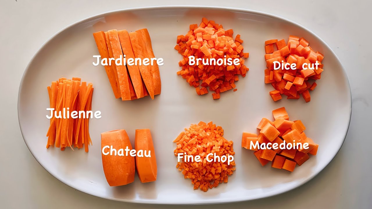 Basic Knife Skills For Beginners / Amazing Cutting Skills / Different Types Of Cutting ...