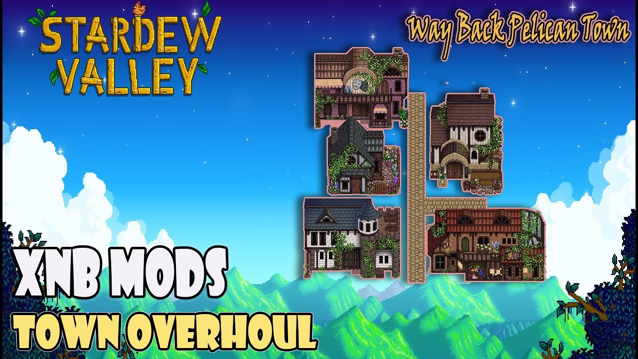 [XNB] Way Back Pelican Town || Stardew Valley 1.5 Town Overhoul - YouTube