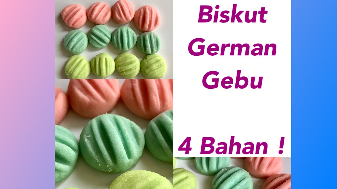 Biskut German | Simple & Sedap | 4 Bahan - YouTube