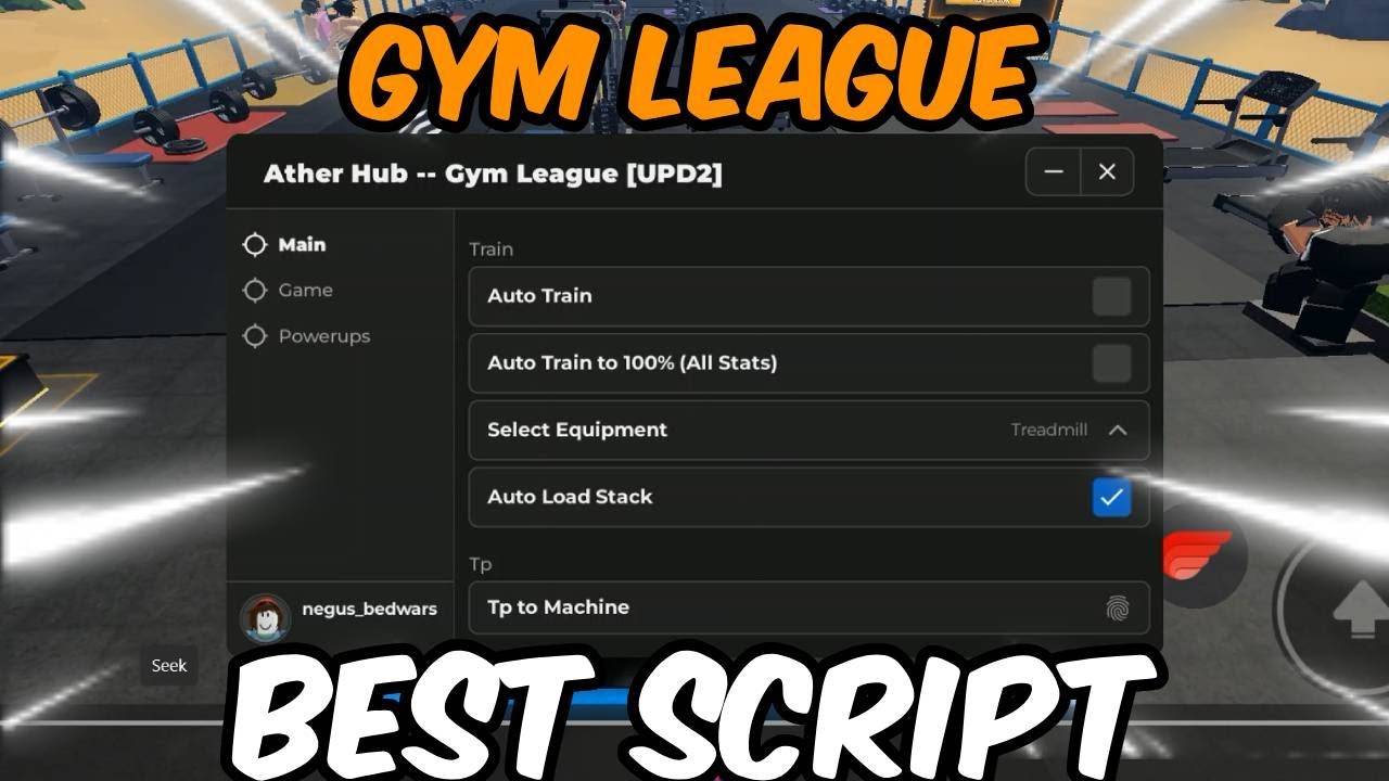 *NEW* Roblox Gym League Script Ather Hub | Auto Train to 100%, Get Max ...