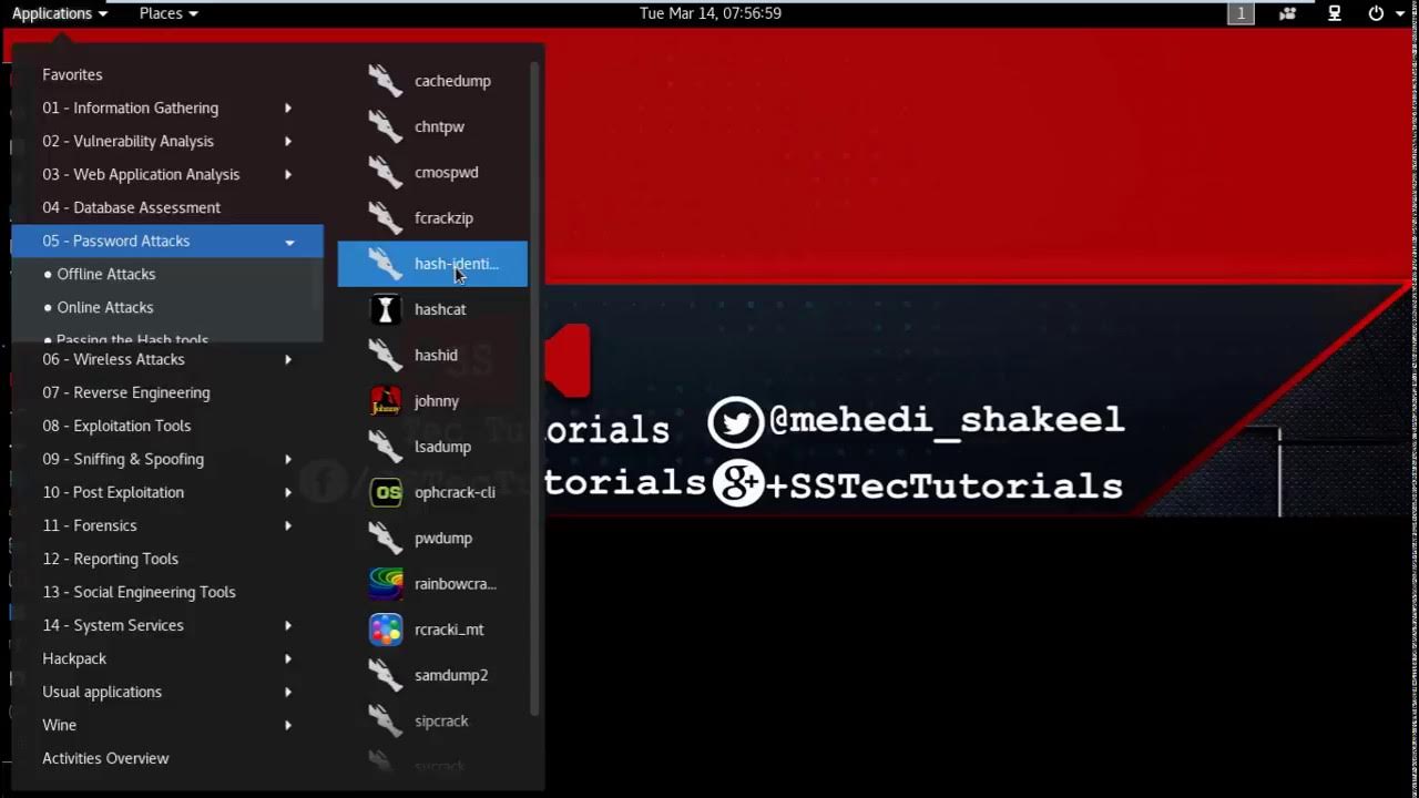 Hash ID How to identify hash using Kali Linux 2016 2 - YouTube
