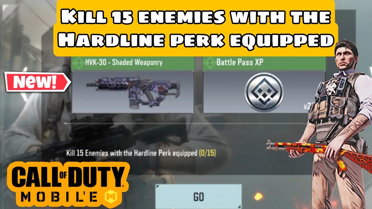 Kill 15 Enemies with the Hardline Perk equipped | Call of Duty Mobile ...