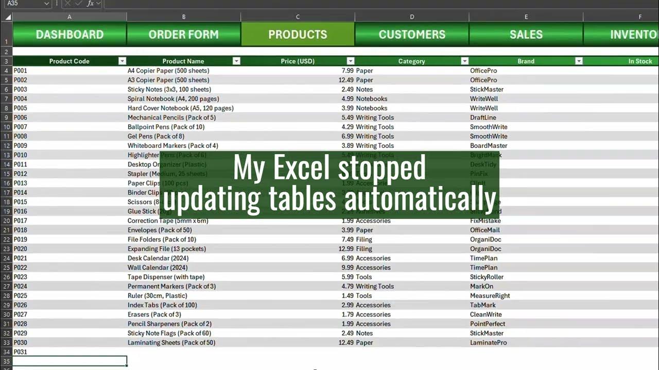 How to auto-expand tables in Excel step by step? - YouTube