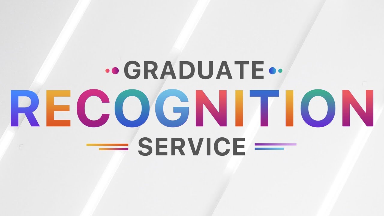 May 1, 2021 // Graduate Recognition Service - YouTube