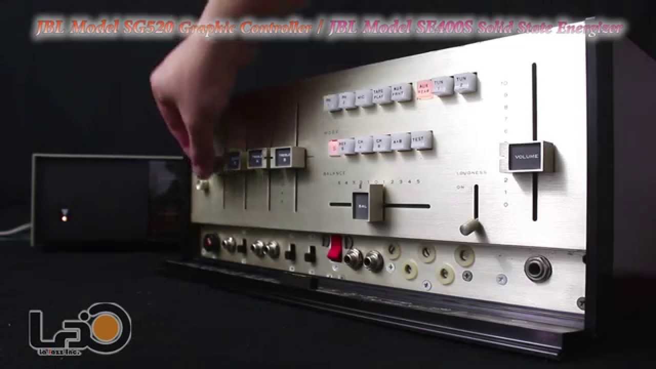JBL SG520 Stereo Control Amplifier (S/N:1520) / JBL SE400S Solid State ...