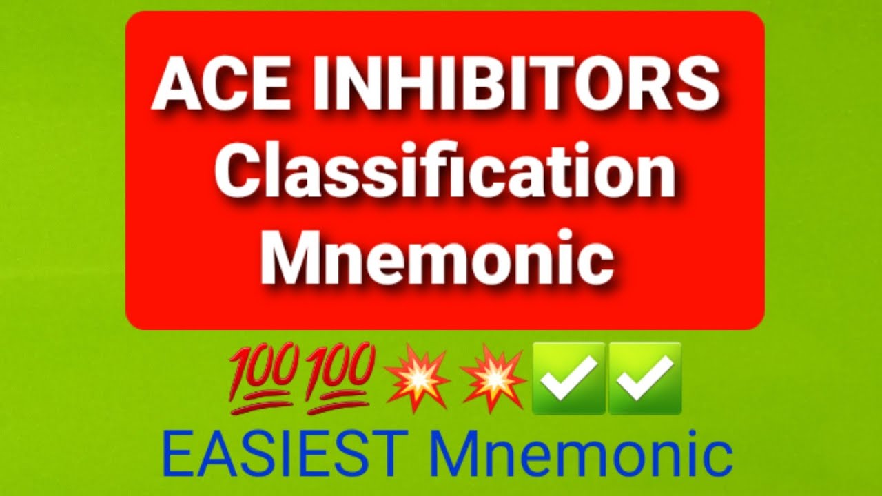 ACE Inhibitors Mnemonic With Easy Trick - YouTube