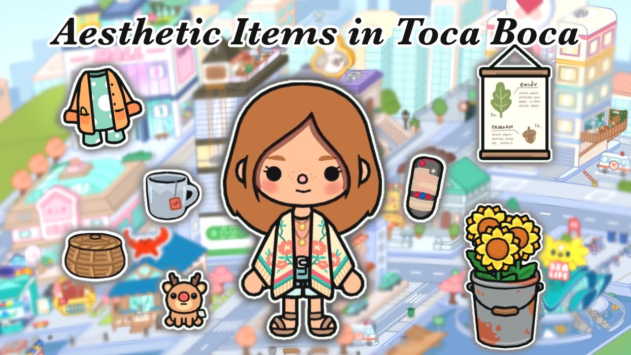 Aesthetic Items in Toca Boca | Decorate your world! | Toca Olivia - YouTube