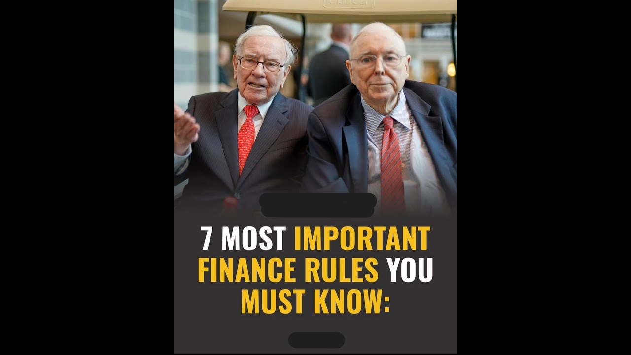 7 IMPORTANT FINANCE RULES YOU MUST KNOW - YouTube