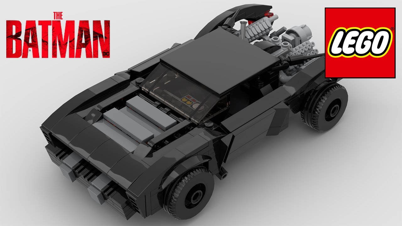 The Batman Batmobile V1, trying to make it 10wide - LEGO MOC - YouTube
