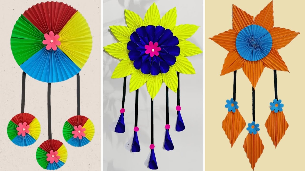3 Easy best beautiful papercraft / wallhanging / homedecor / diy ideas ...