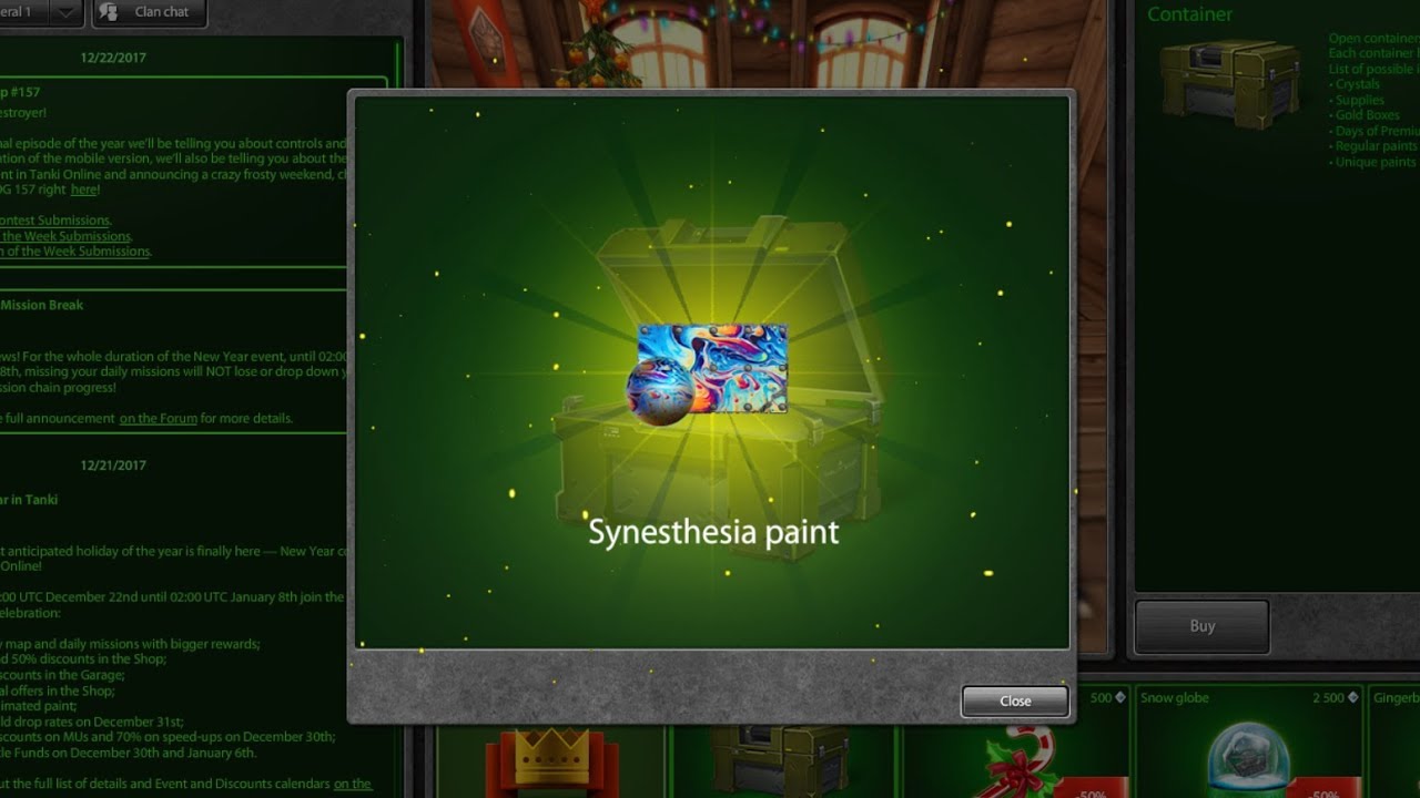 Tanki Online | Opening 55 Containers! | New animated paint Synesthesia ...