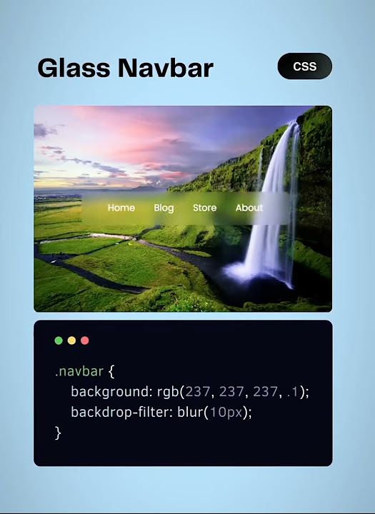 How To Make Glass Navbar Coden Python Javascript Coding Mpappé India Southafrica Youtube