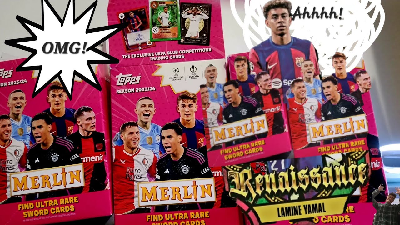 3 TOPPS MERLIN SEASON 2023/24 BLASTER BOXES review - YouTube