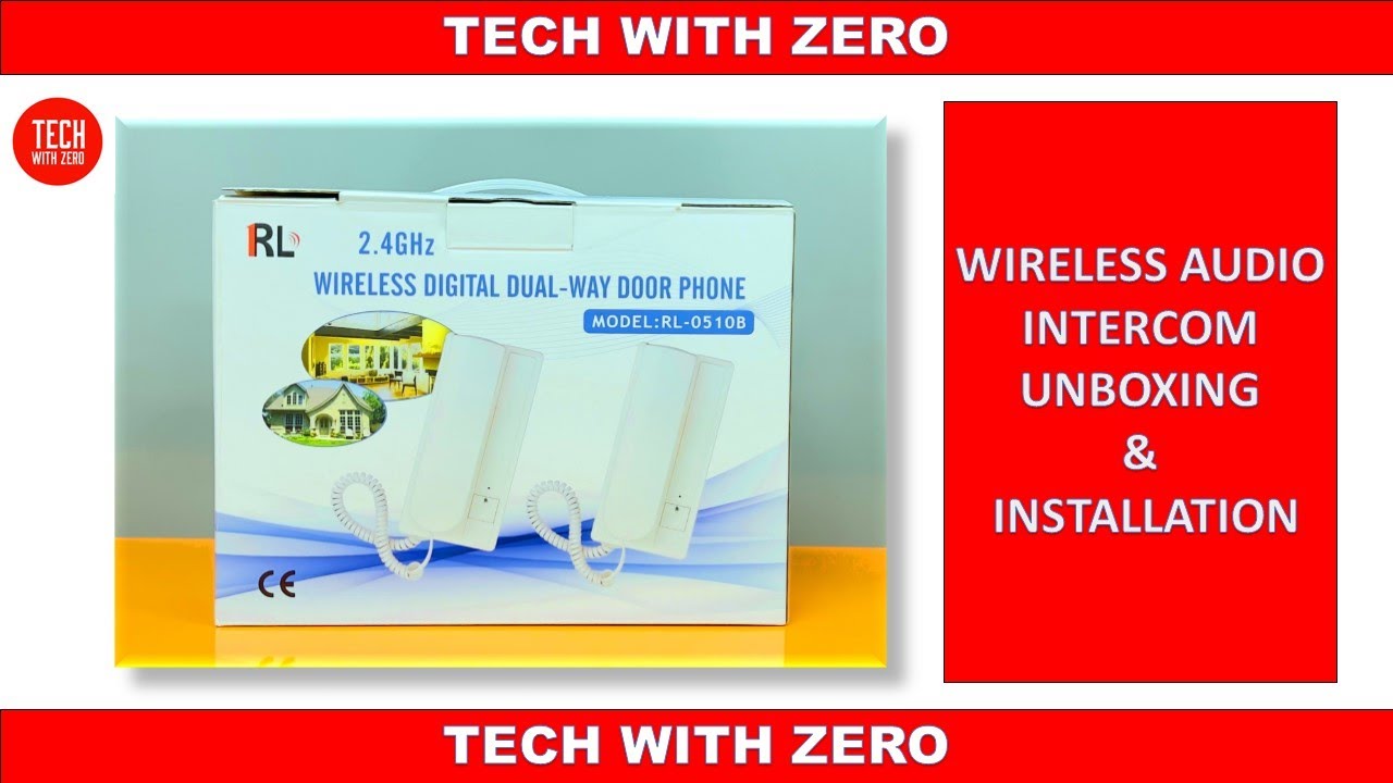 2 WAY WIRELESS INTERCOM SYSTEM | AUDIO DOORPHONE | UNBOXING AND ...