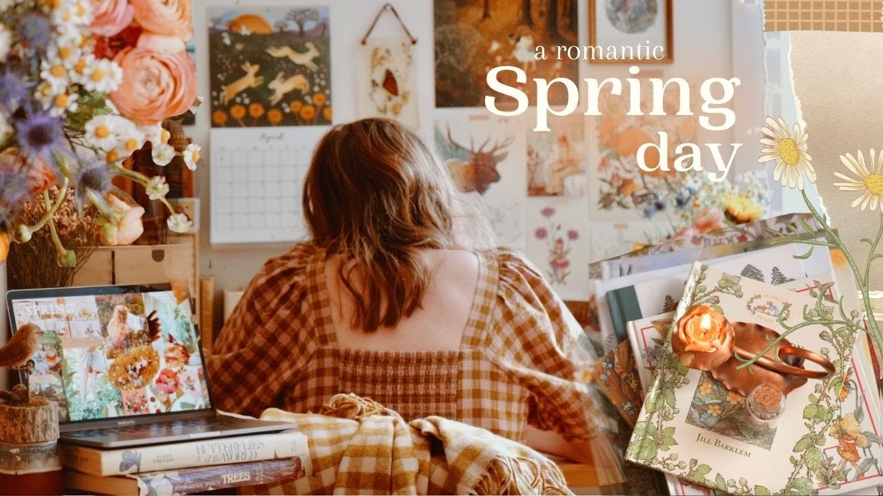 A Romantic Spring Day🌷 Mood-board, Baking, Spring Wardrobe & My Spring ...