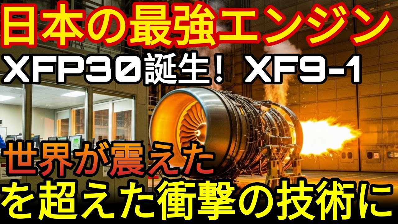 日本の最強エンジンXFP30誕生！XF9-1を超えた衝撃の技術に世界が震えた - YouTube
