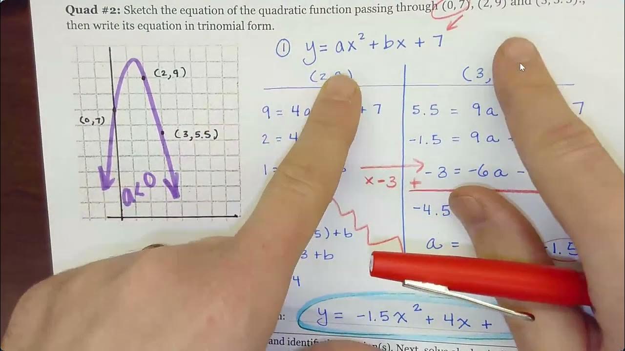 Quadratic Systems of Equations - YouTube