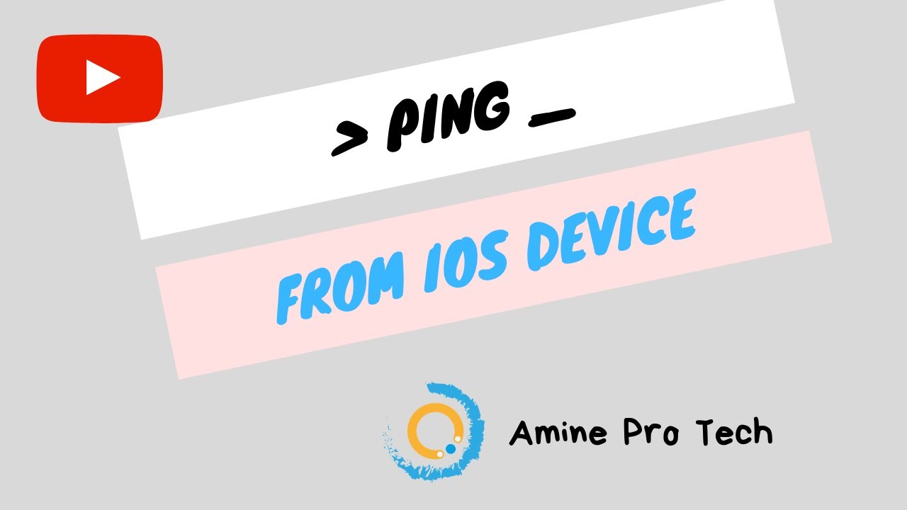 How To Ping From Iphone YouTube How To Ping From Iphone YouTube