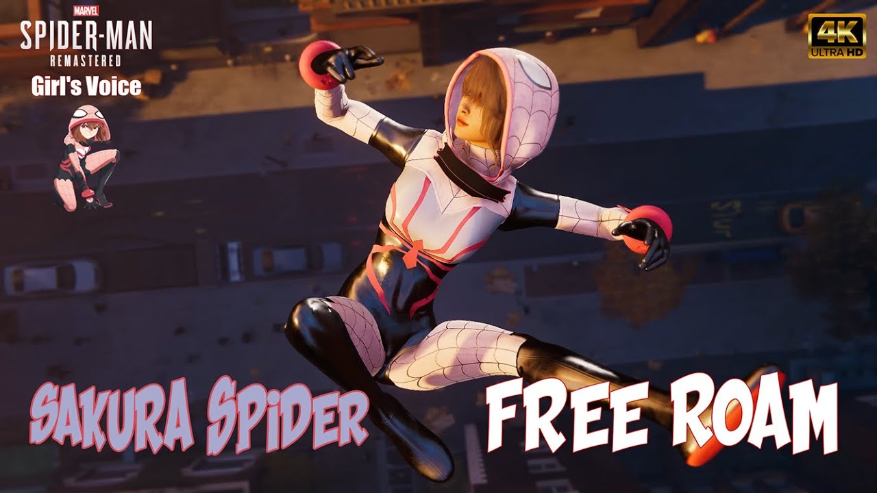 Spider-Man PC MOD : Sakura-Spider Free roam - YouTube