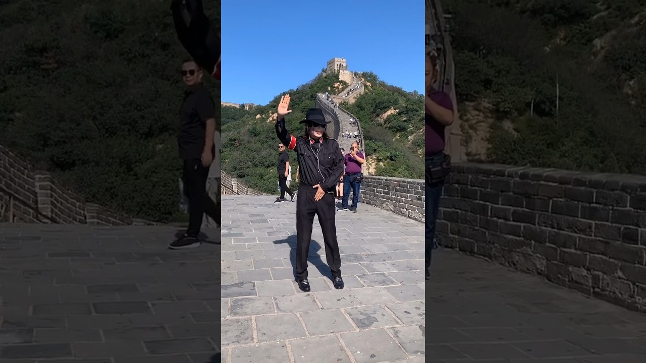 Michael Jackson dances to the Great Wall of China# Michael Jackson ...
