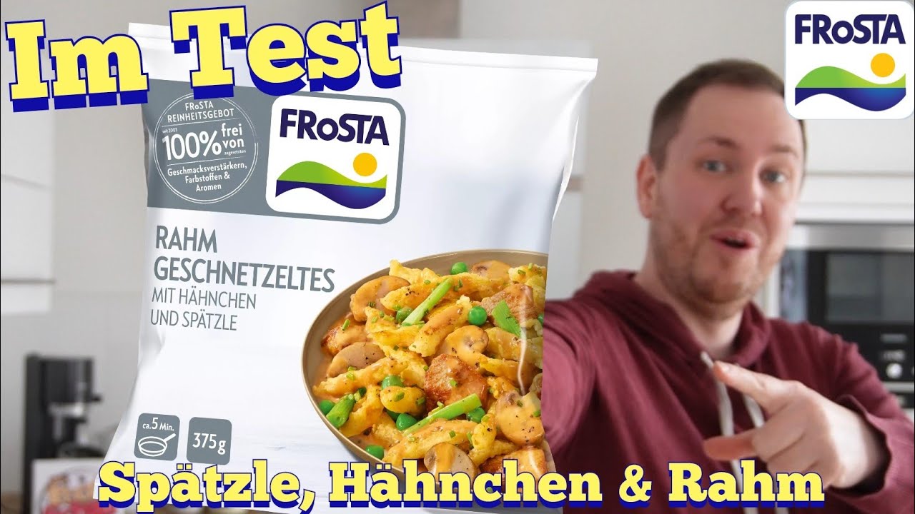 FRoSTA: Rahm Geschnetzeltes vom Hähnchen mit Spätzle im Test - YouTube