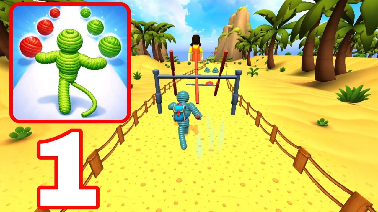 Rope Man Run - Yarn Hero Game - Gameplay Walkthrough Part 1 (Android ...