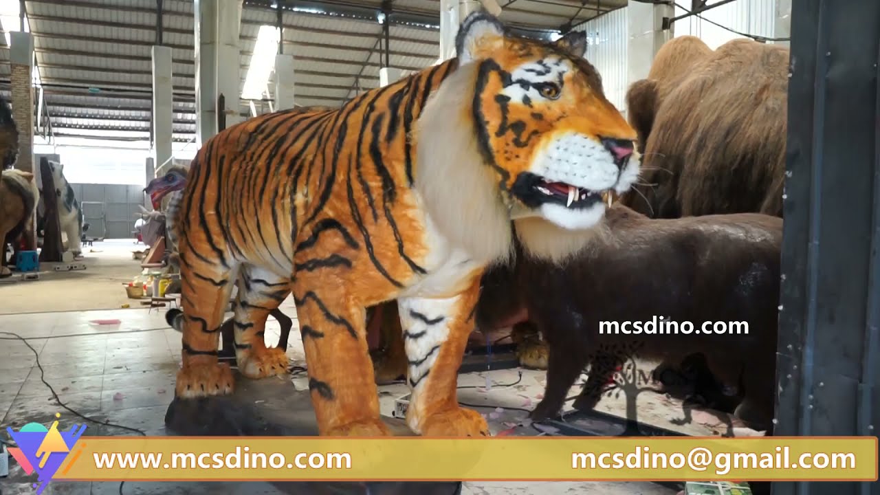 MAT001B-Tiger Animatronic Animal Robot - YouTube